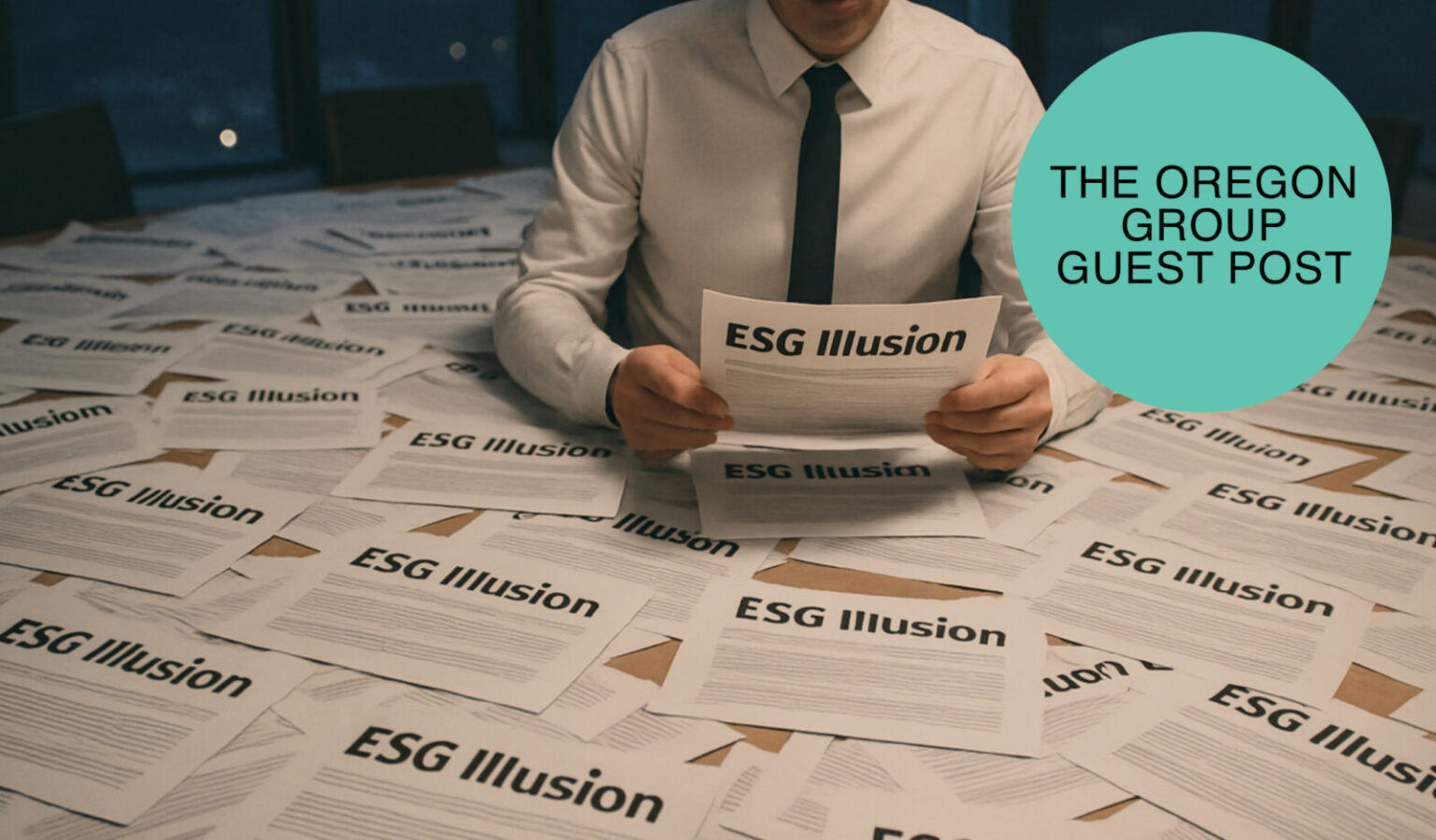 The ESG illusion: why investors want impact, not paperwork (Guest post ...